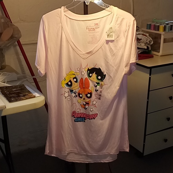Cartoon Network | Tops | Cartoon Network Power Puff Girls Pink Tshirt ...